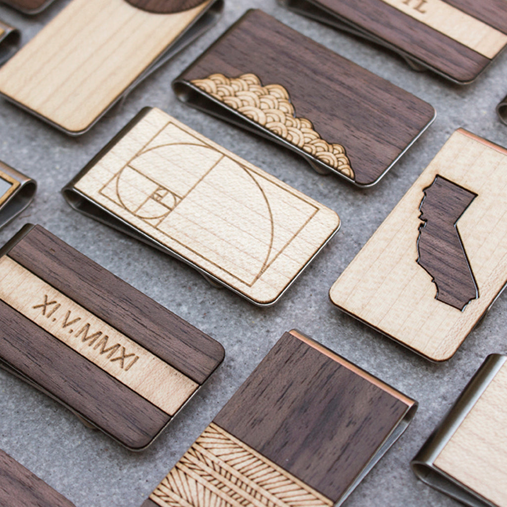 Wooden Money Clips - Handmade by Treeline & Tide – Treeline and Tide